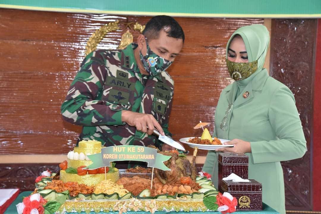 HUT Korem 073/Makutarama Ke-59 Sederhana Dan Penuh Khidmat - zonapers.com